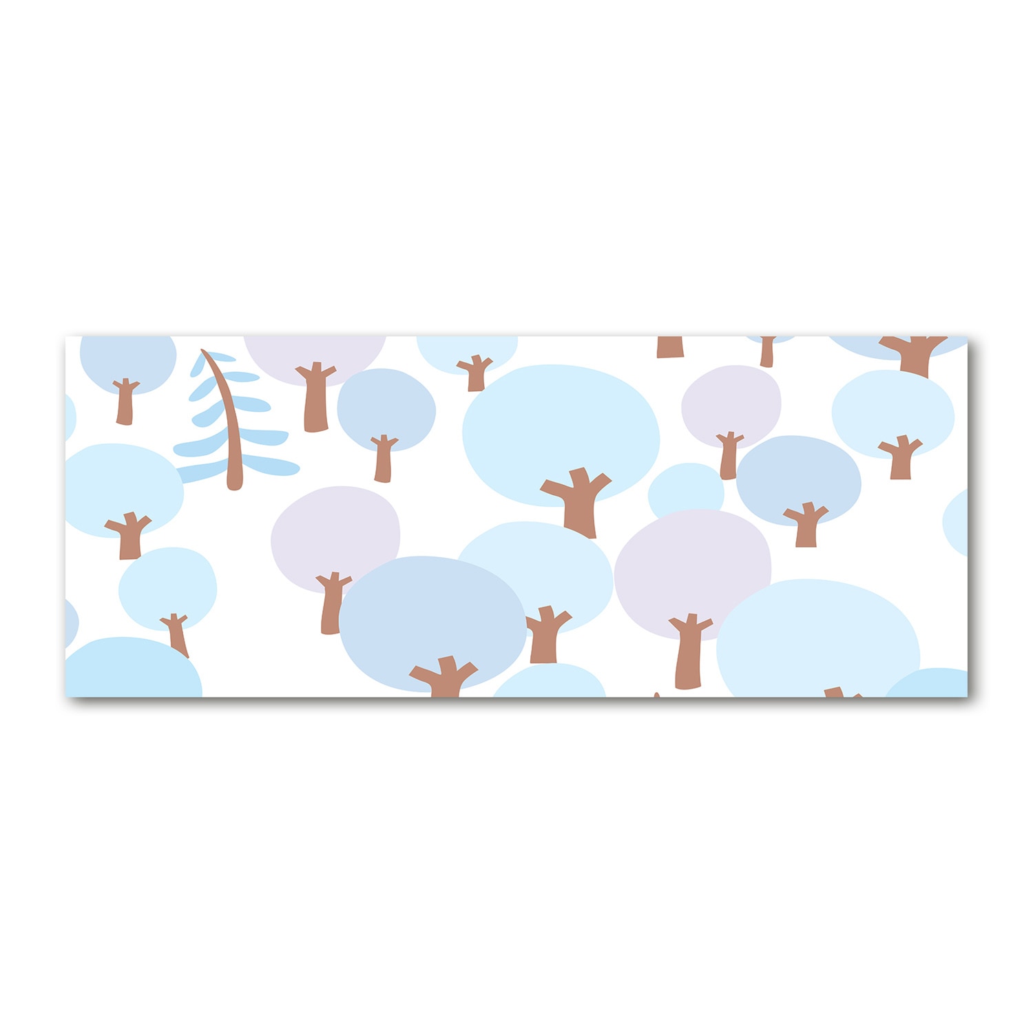 Pictura pe panza, 125 x 50cm, Decorarea peretilor "Copaci colorati ...