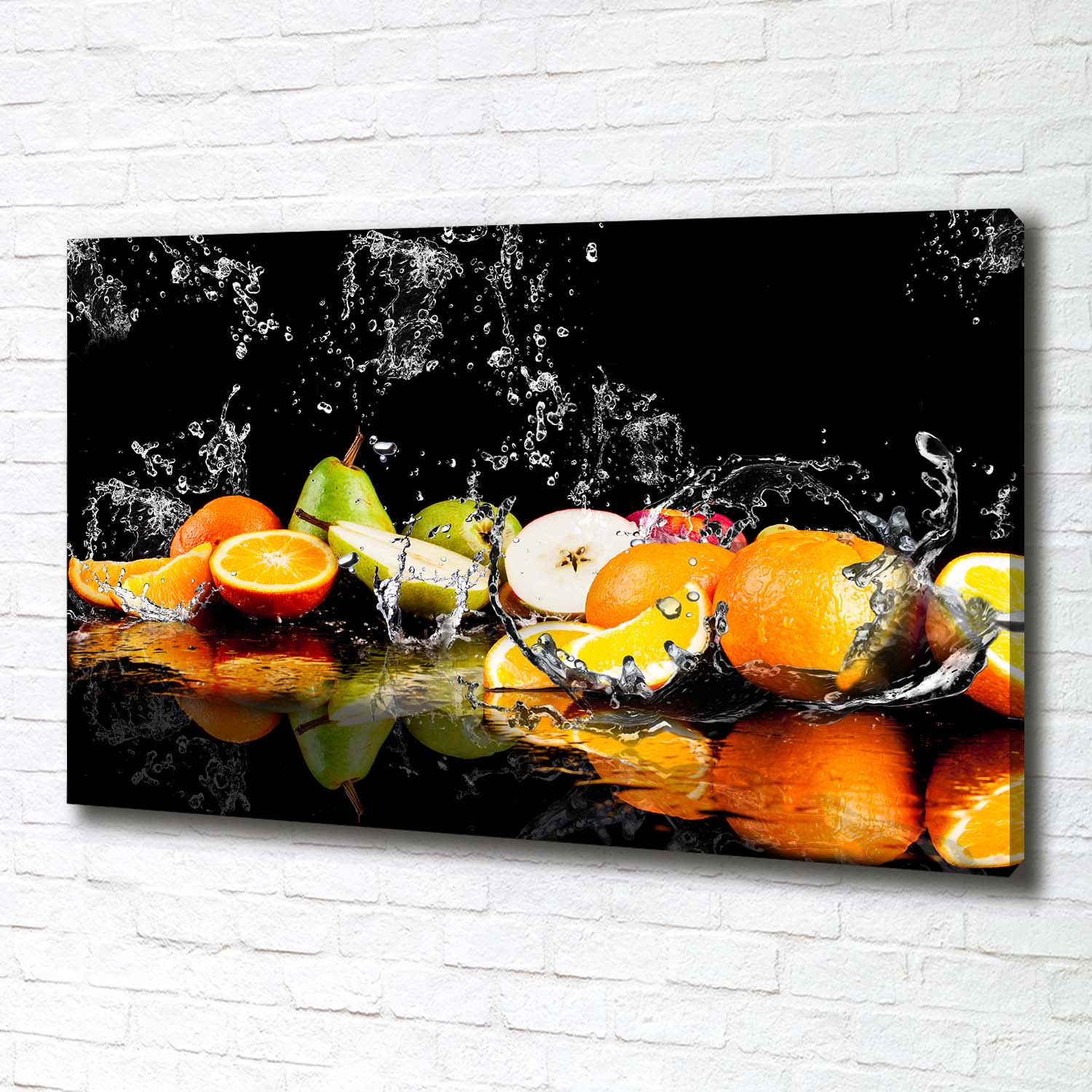 Pictura pe panza, 100 x 70cm, Decorarea peretilor "Fructe si apa” - eMAG.ro