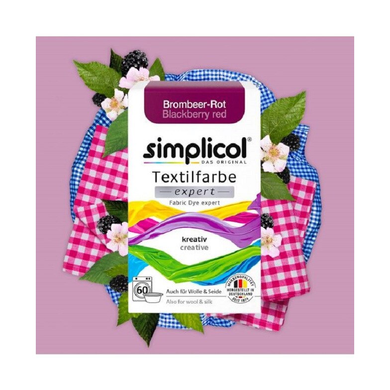 Vopsea textile Simplicol Expert Mure rosii 150 gr - eMAG.ro