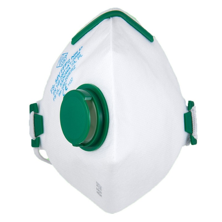 Masca de protectie respiratorie FFP2 FS-54V NR D, Filter Service, cu valva, certificat CE 1437 ...
