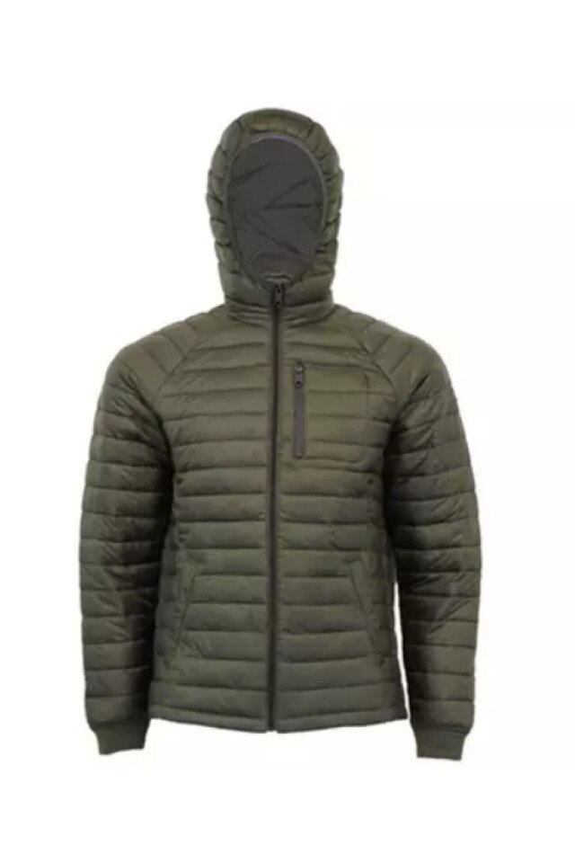 Geaca Barbati Threadbare cu gluga, Verde, XL - eMAG.ro