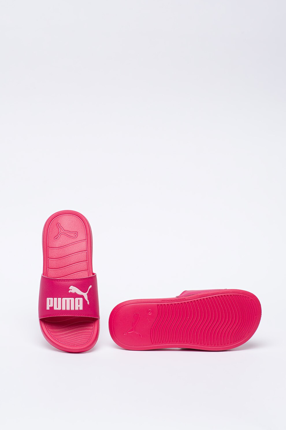 Puma, Papuci cu logo Popcat 20, Fucsia, 8 - eMAG.ro