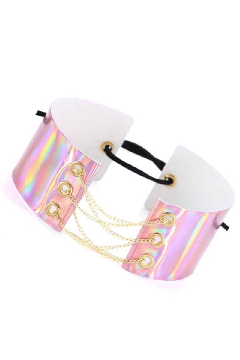 Colier, KORSET BG 23330, Roz metalic, Cu lanturi - eMAG.ro