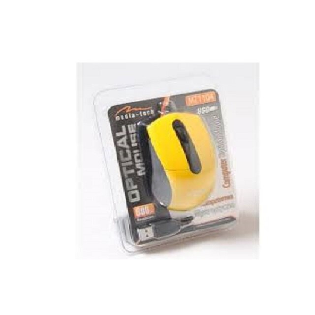 Mouse optic, Media-Tech, MT1104Y, USB, Galben - eMAG.ro