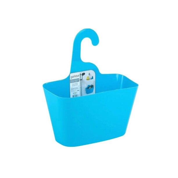 Cosulet albastru pentru organizarea produselor din baie, 28,5x12x15,5 ...