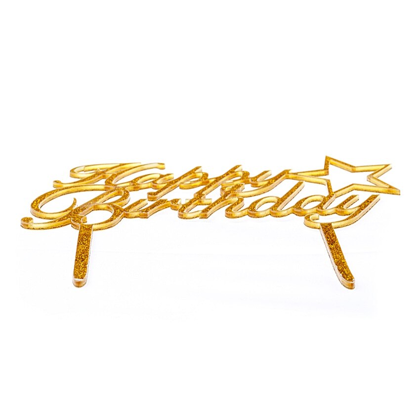 Decoratiune candy bar - Happy Birthday cu stea - eMAG.ro
