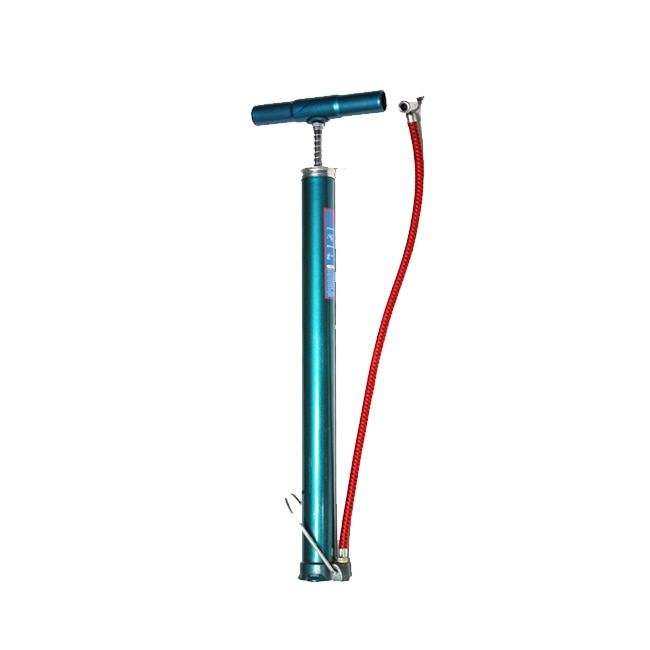 Pompa de aer auto manuala, cu maner din metal, albastru - eMAG.ro