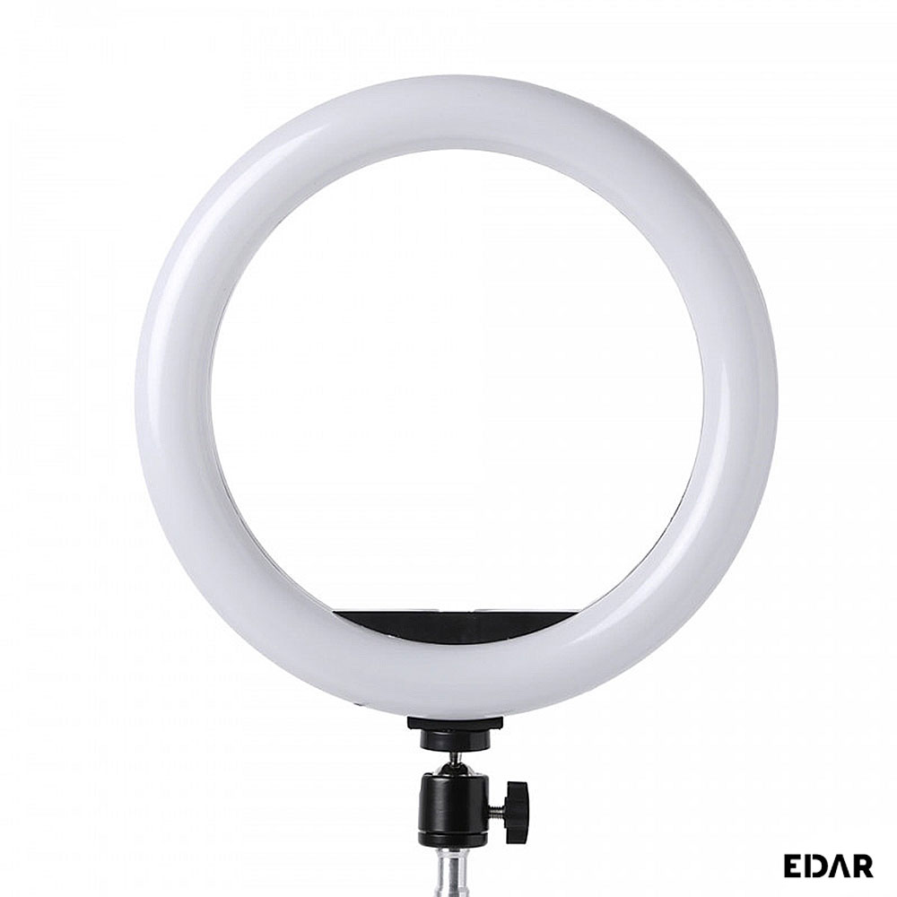 Lampa Circulara EDAR® cu Trepied si Suport pentru Telefon, 180 LED-uri, 3 Tipuri de Lumina, 12 ...