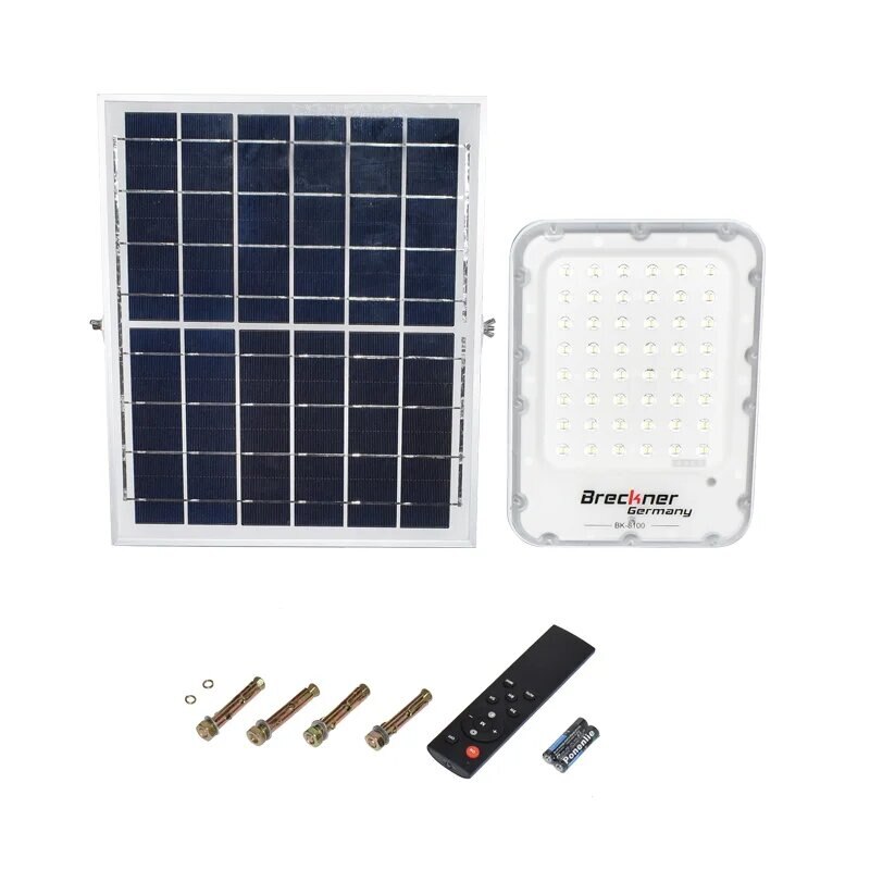 Lampa iluminat 100W cu panou solar 12W - eMAG.ro