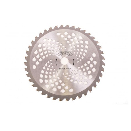 Disc circular vidia pentru motocoasa/trimmer, Micul Fermier, 255x25.4 ...