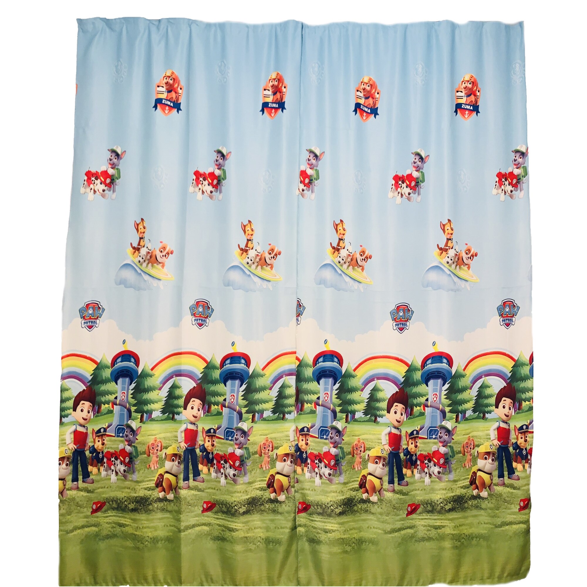 Set 2 draperii si perdea pentru copii, 2x150x225cm, 1x300x225cm, cu ...