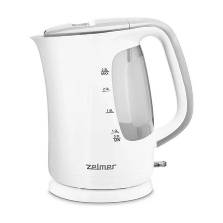 Електрическа кана Zelmer ZCK7614, 2,5л, 2200W, Бял - eMAG.bg