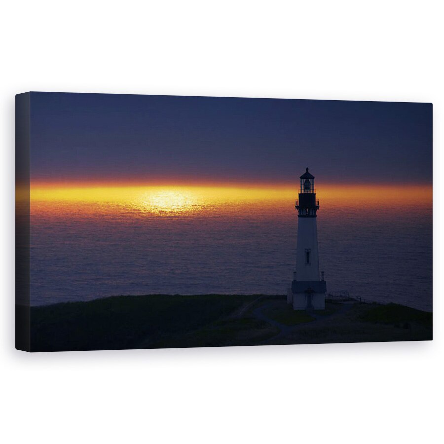 Картина Dekorkép, Фар, Пейзаж, Печат върху платно, 50 х 100 см - eMAG.bg