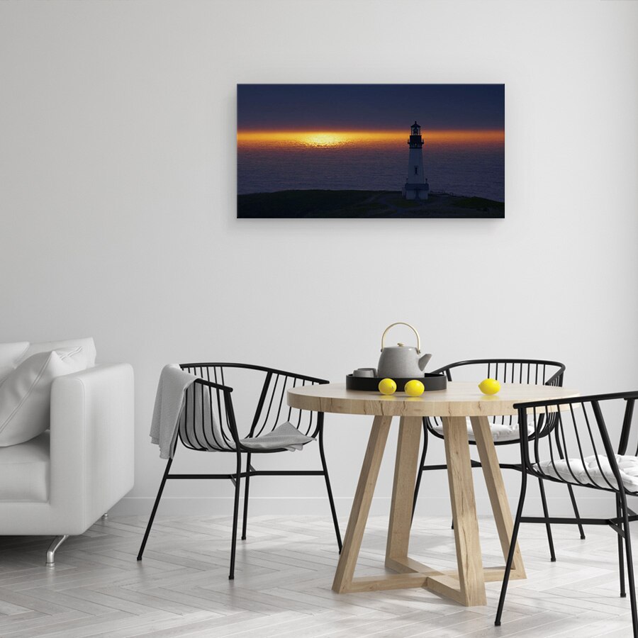 Картина Dekorkép, Фар, Пейзаж, Печат върху платно, 50 х 100 см - eMAG.bg