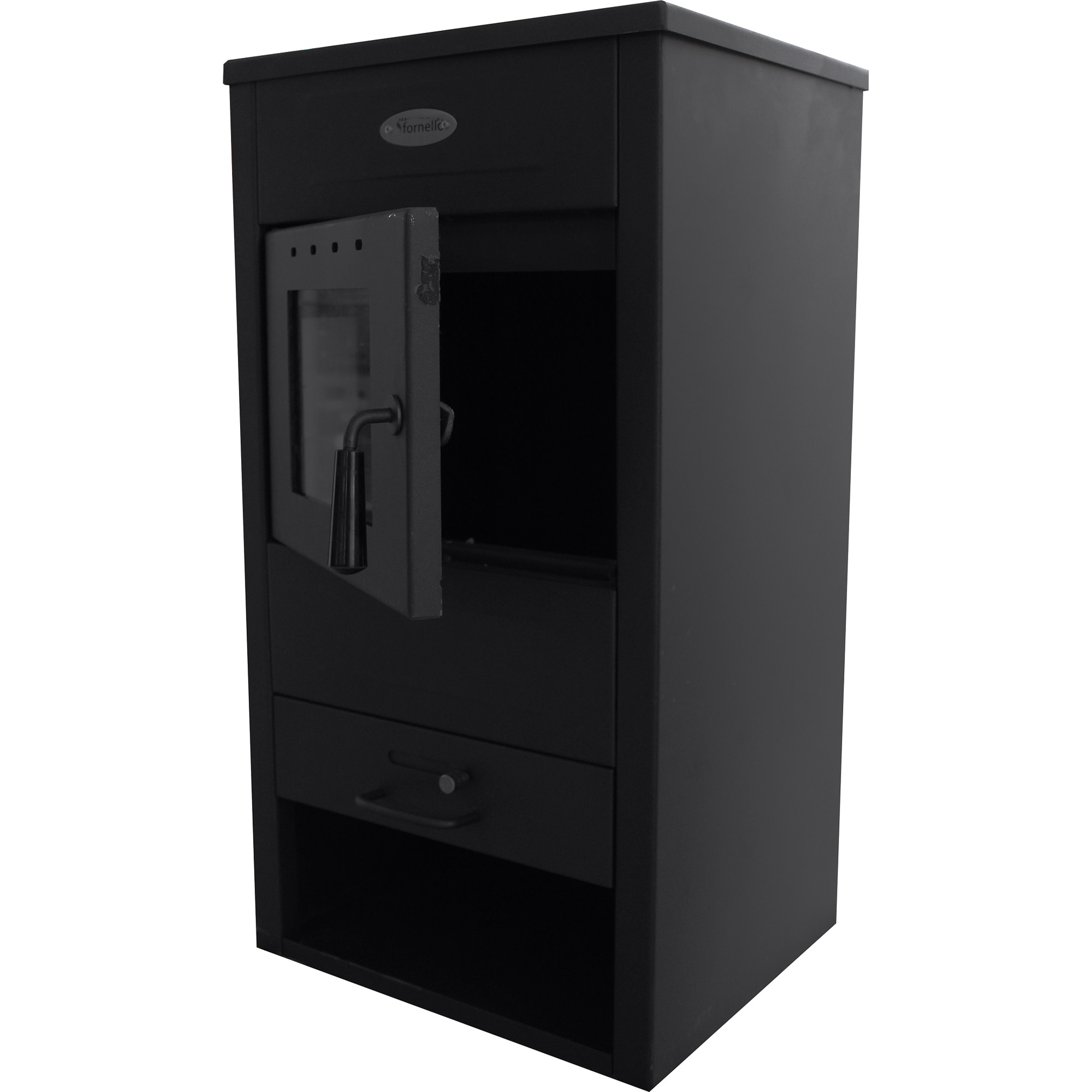 Termosemineu pe lemne, brichete si carbune Fornello B2E, 14 kW ...