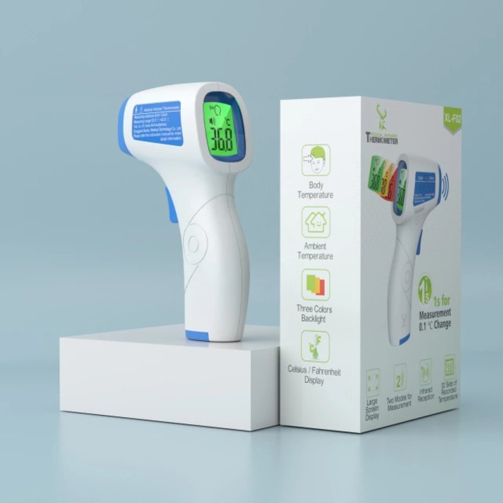 Termometru profesional de mare precizie, cu afisaj digital, multiple ...