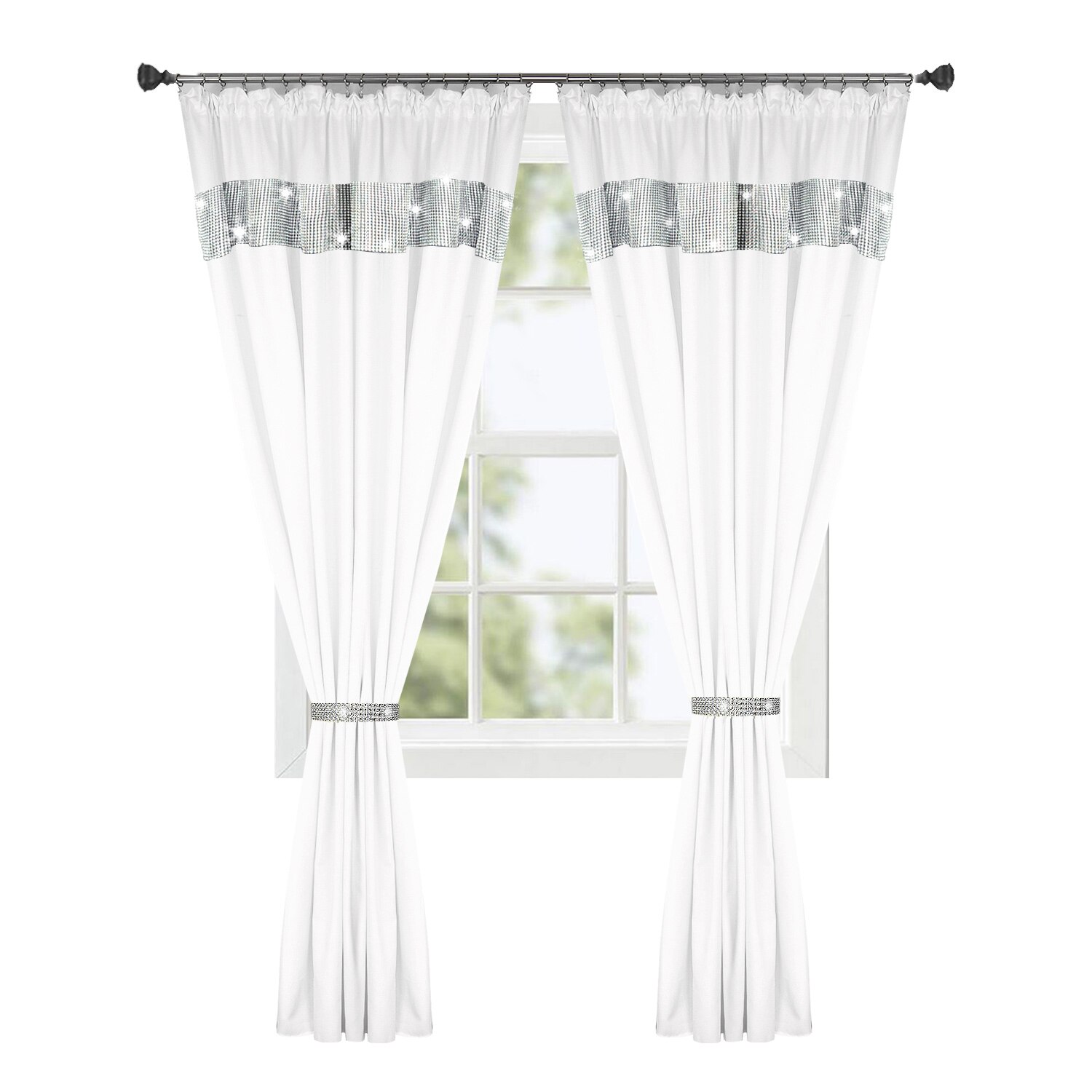 Draperie cu rejansa, Alb, 145x250 cm, Len3 - eMAG.ro