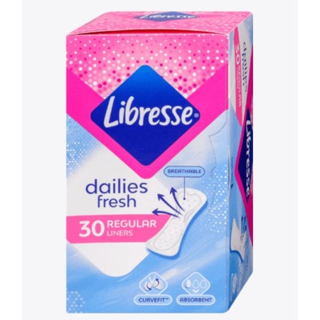 Absorbante igienice zilnice, Libresse, Dailies Fresh Regular, 30 bucati ...