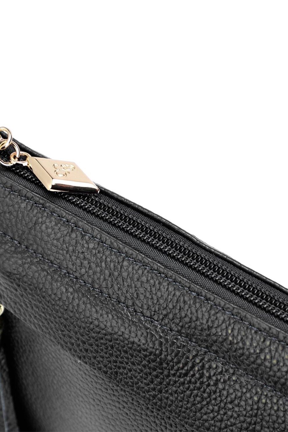 C'iel, Кожена чанта Ava с пискюл, Черен - eMAG.bg