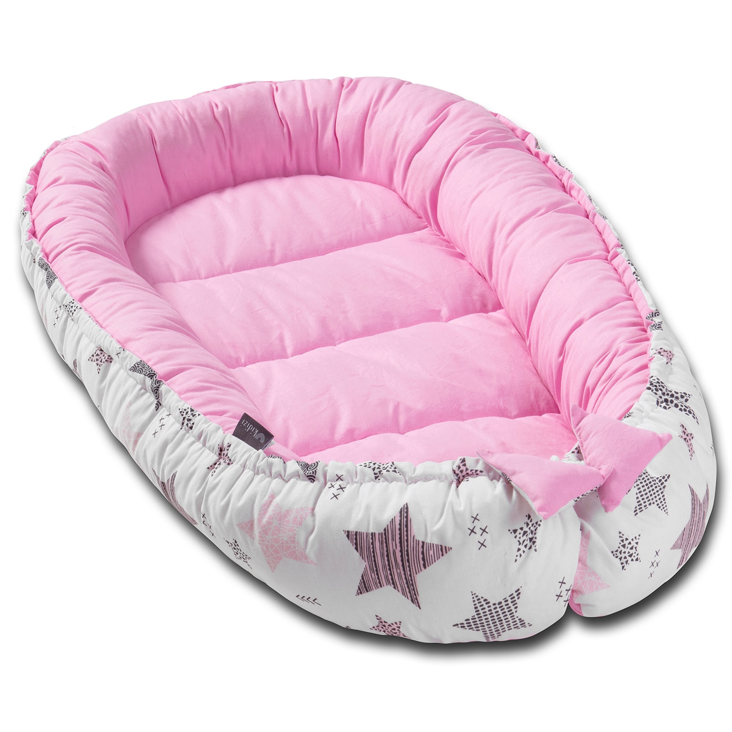 Cosulet bebelus pentru dormit Kidizi Baby Nest Cocoon 90x50 cm Pink ...
