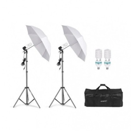 Kit lumini studio foto, tripoduri, becuri si umbrele - eMAG.ro