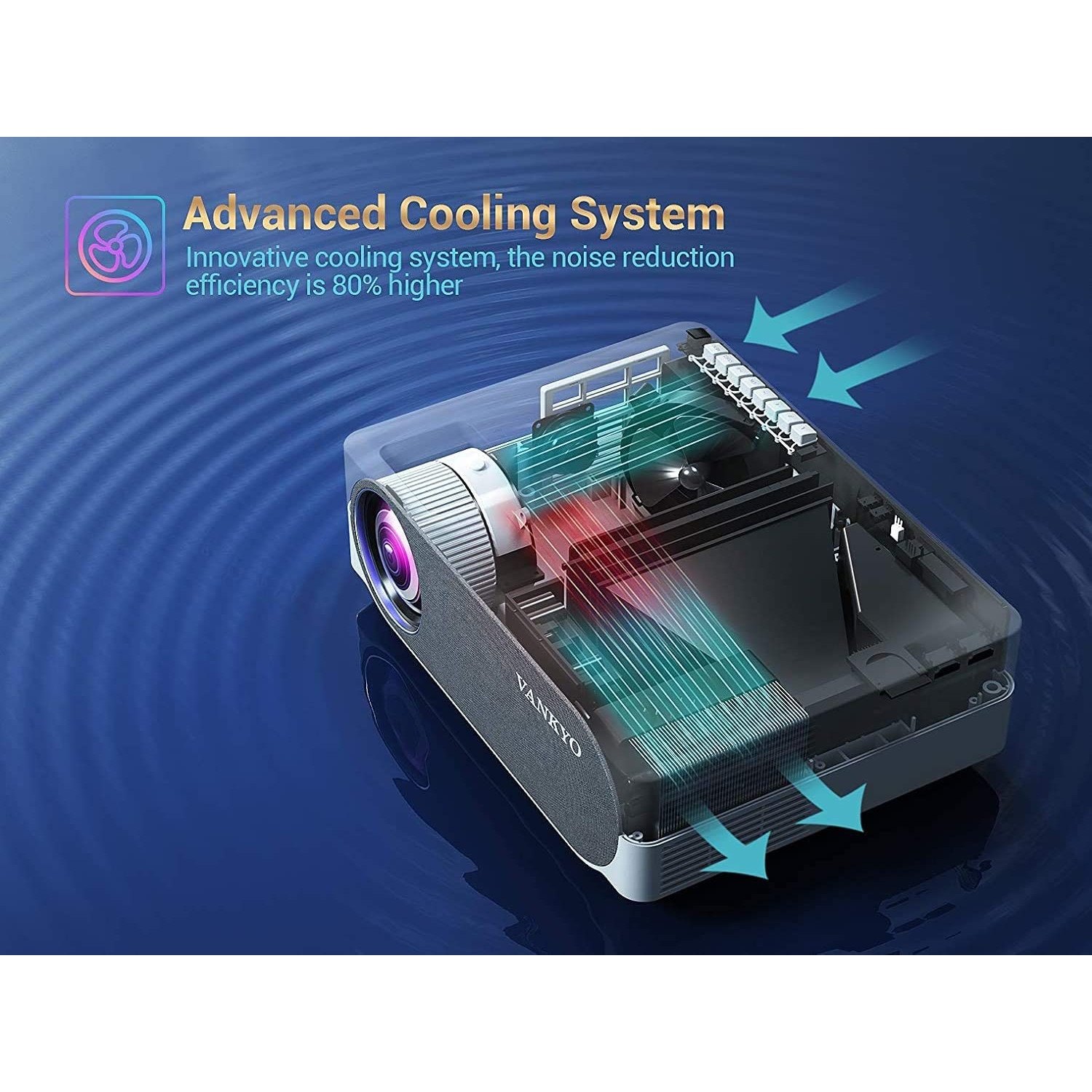 Видеопроектор VANKYO Performance V630W, 6000 лумена, Native 1080p, LED ...