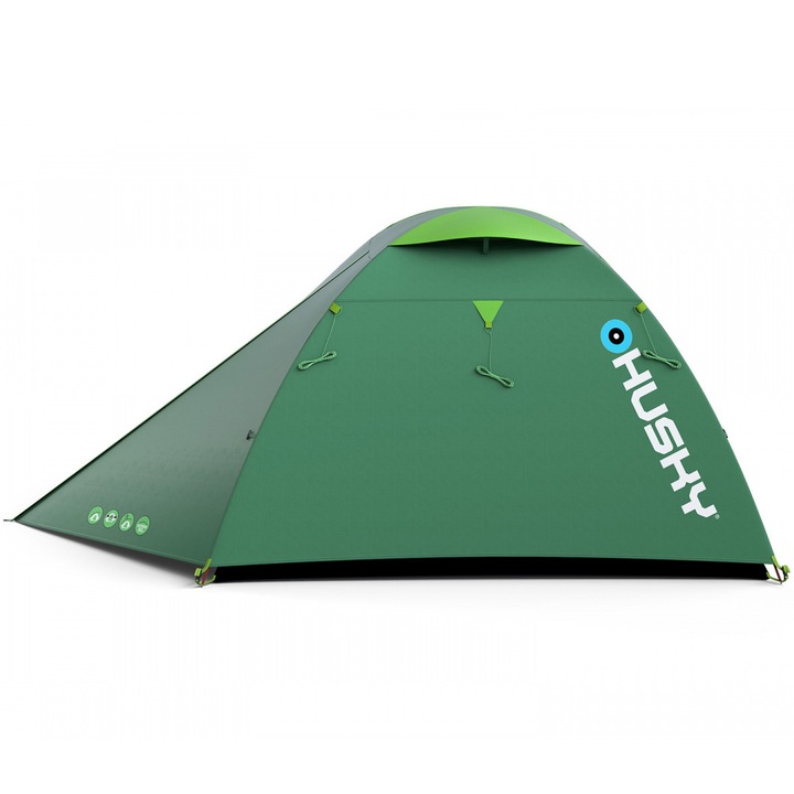 Cort camping Husky Bird 3 persoane, verde - eMAG.ro