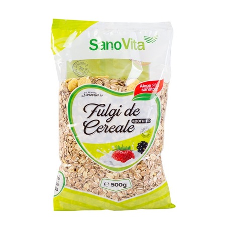 Fulgi de cereale si porumb Sano Vita 500 grame - eMAG.ro