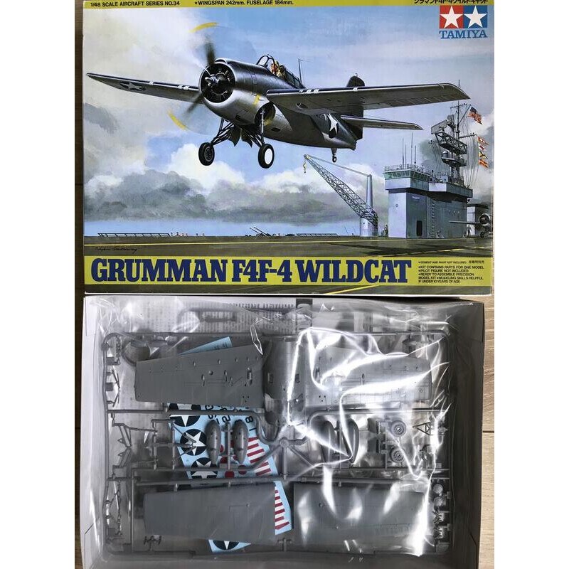 Tamiya Grumman F4F-4 Wildcat repülőgépmodell 1:48 Tam 61034 - eMAG.hu