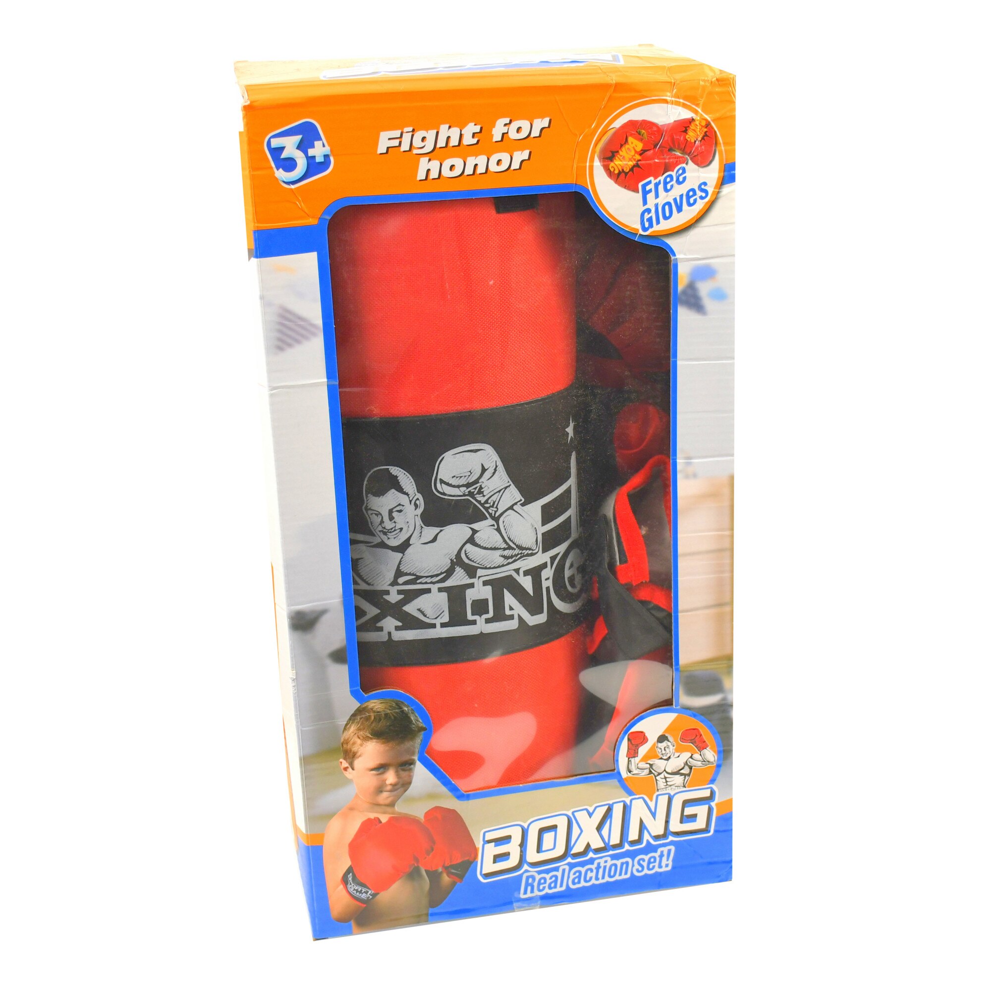 Set sac de box si manusi, 50 cm, pentru copii - 32142 - eMAG.ro