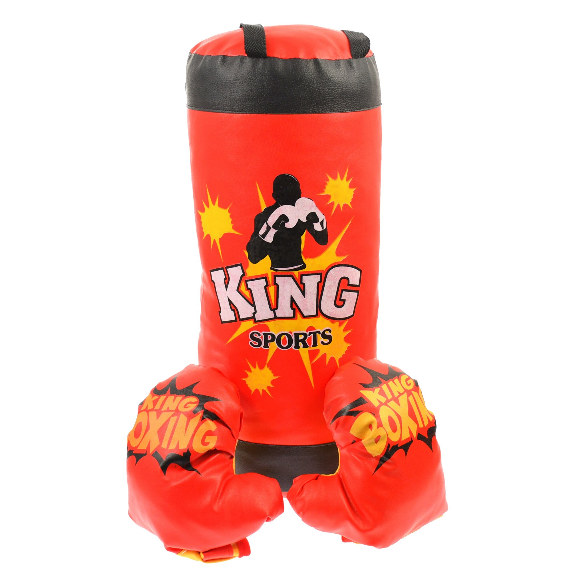 Set sac de box si manusi, 50 cm, pentru copii - 32141 - eMAG.ro