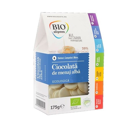 Ciocolata Eco, de menaj alba 39% cacao 175g - eMAG.ro