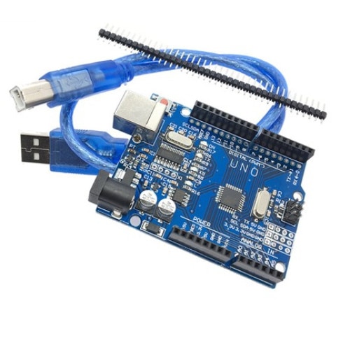 Placa de dezvoltare compatibila cu Arduino UNO R3 (ATmega328p si CH340) + Cablu 30 cm - eMAG.ro