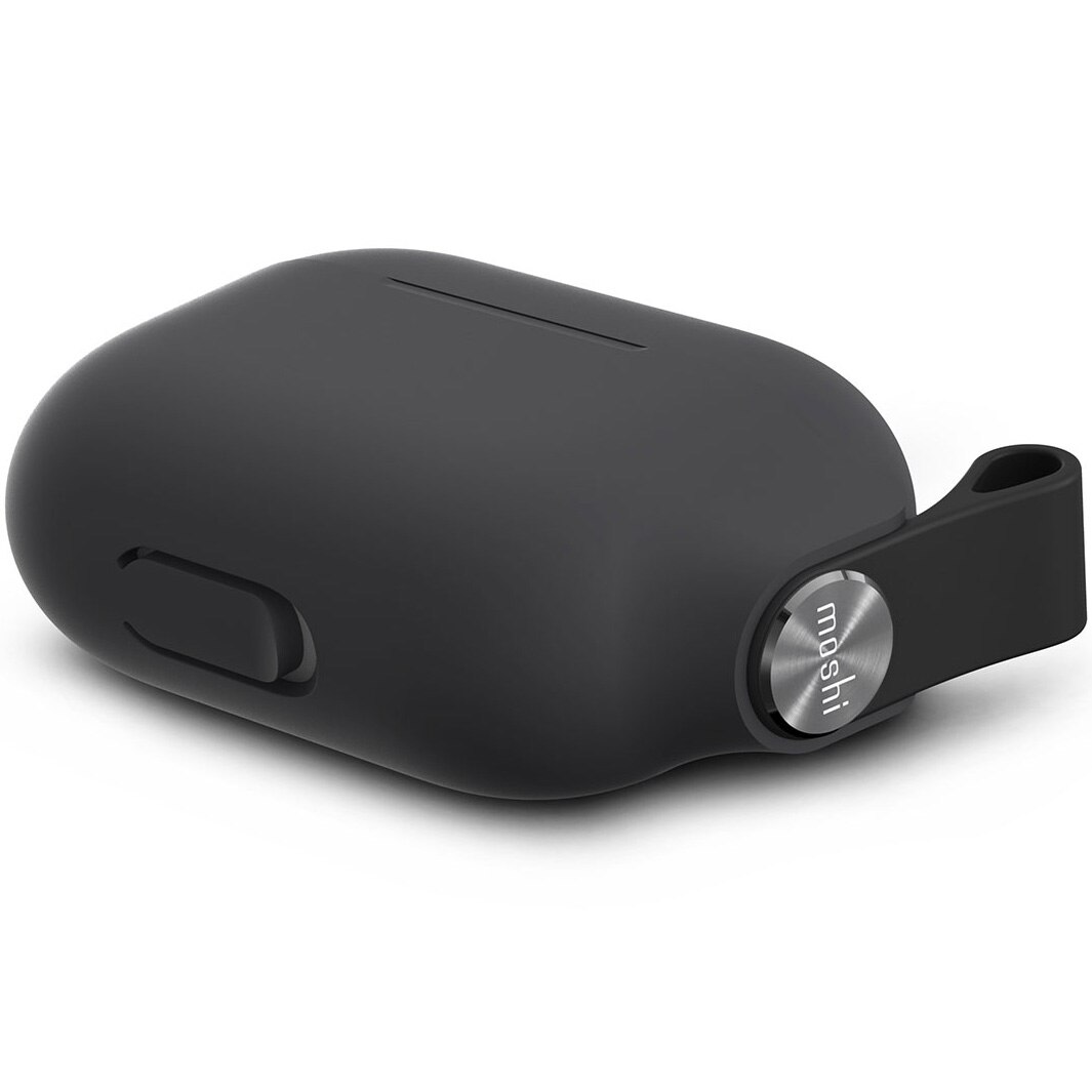 Калъф Moshi Pebbo за AirPods Pro, Shadow Black - eMAG.bg