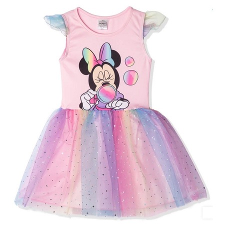 Rochie curcubeu, Minnie, tutu 116 - 122 cm - eMAG.ro
