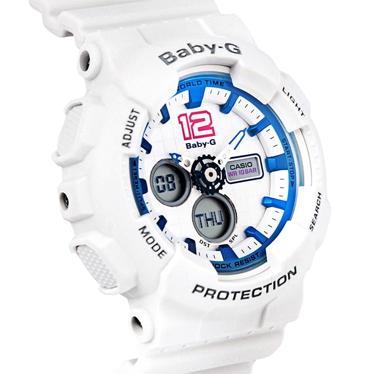 Ceas de dama Casio BA-120-7B / Baby-G alb - eMAG.ro