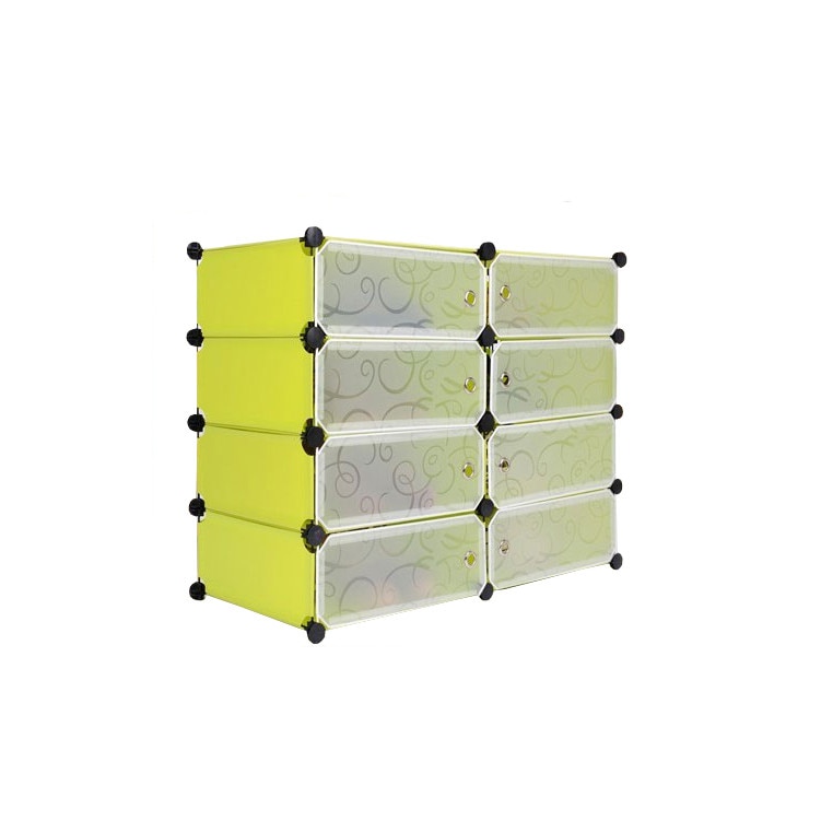 Dulap modular cu 8 compartimente de depozitare, din plastic, 45x35x17 ...