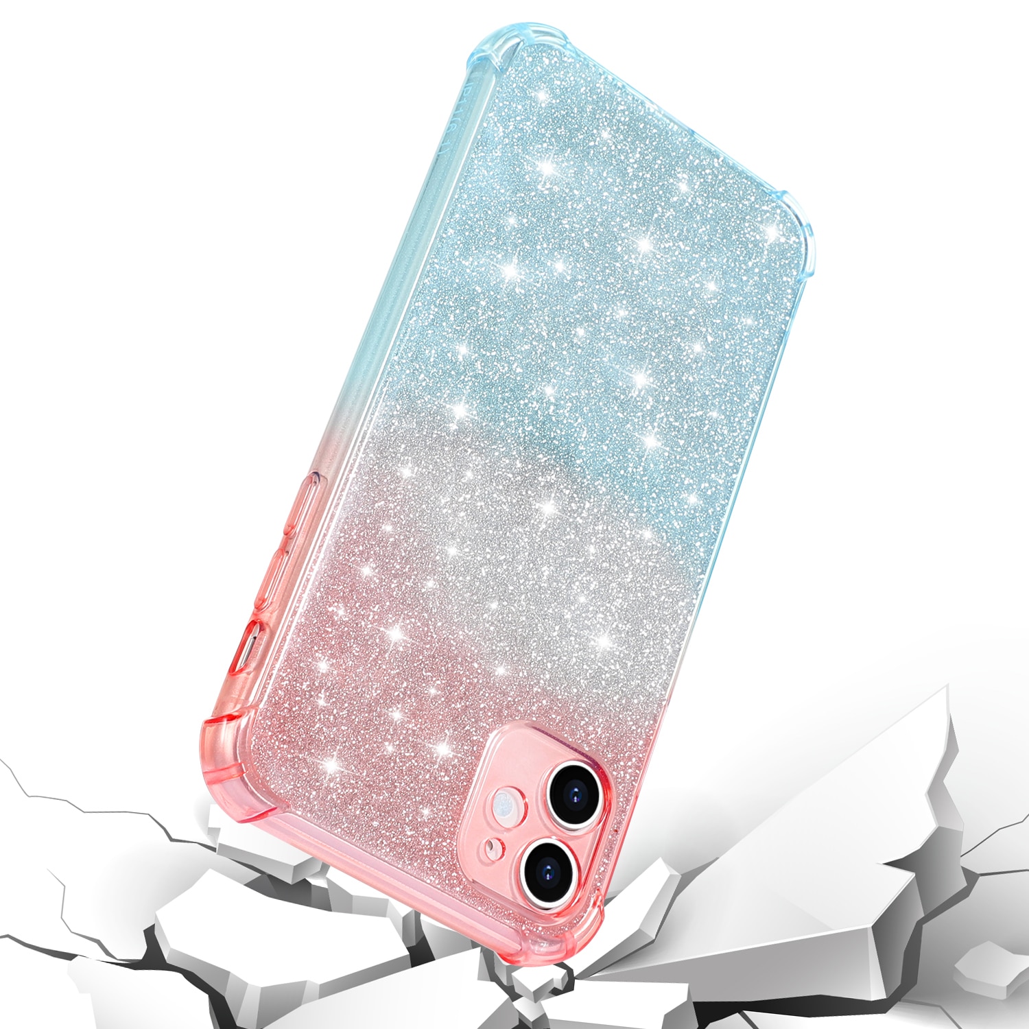Husa de protectie Samidy pentru iPhone 11, Model in degrade, Autocolant ...