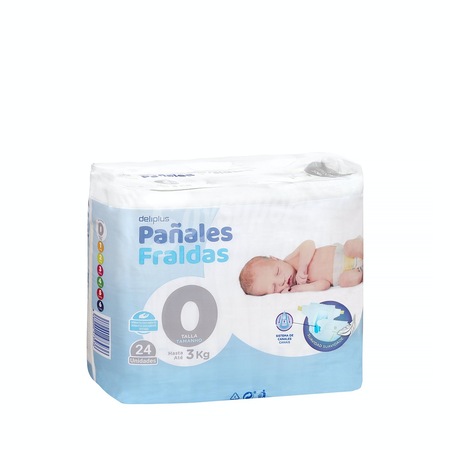 Scutece copii DELIPLUS Nr 0 newborn 1-3 kg 24 buc - eMAG.ro