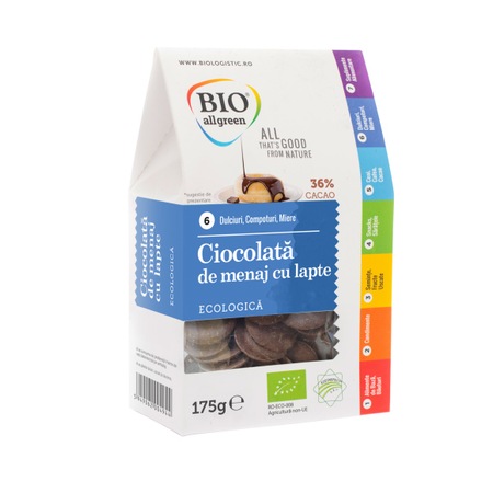 Ciocolata Eco, de menaj cu lapte, 36% cacao 175g - eMAG.ro