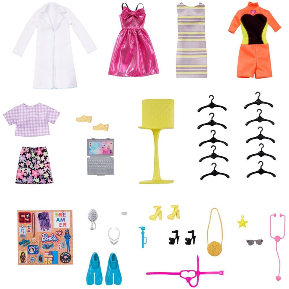Jucarie Dressing Barbie de vis cu papusa Mattel, multicolor - eMAG.ro