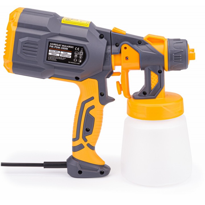 Aparat masina vopsit stropit electric 550W cu vas rezervor 800ml priza ...