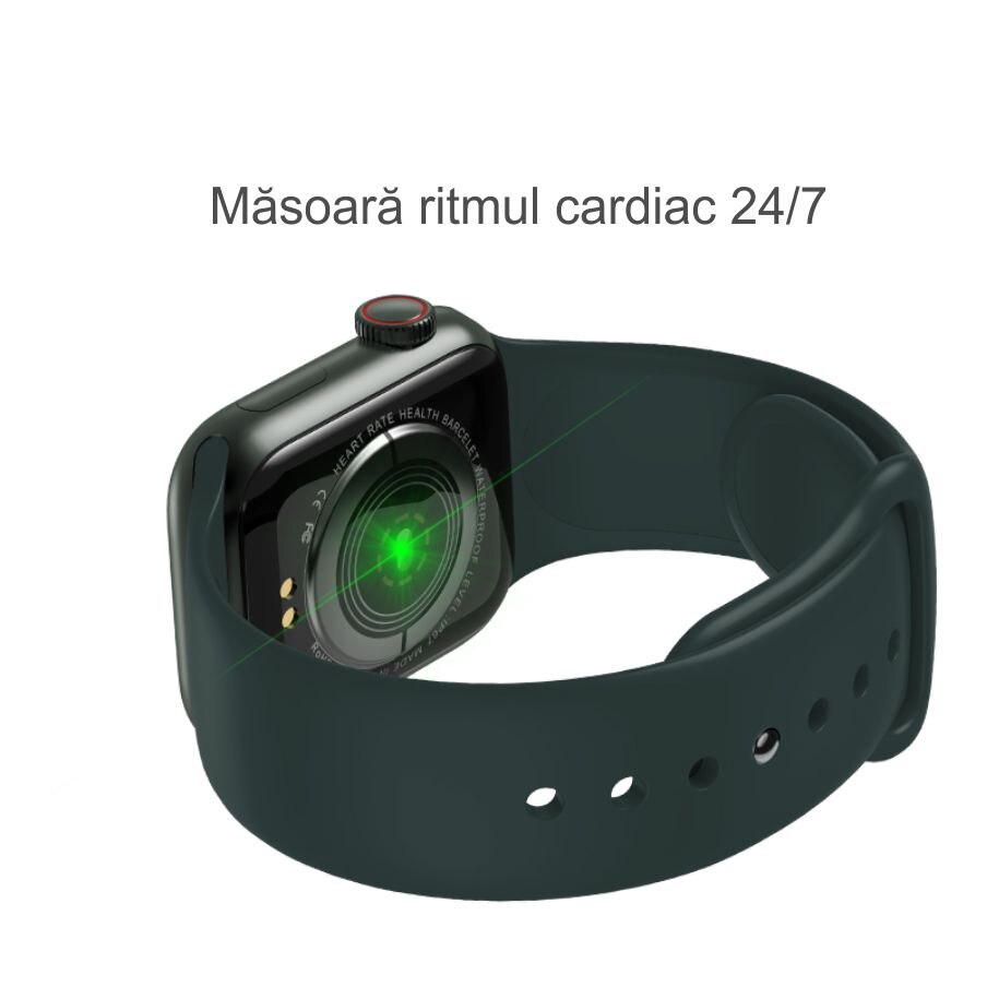 Ceas Smartwatch W58 Display HD, 1.3 inch, Bluetooth, Bratara ...