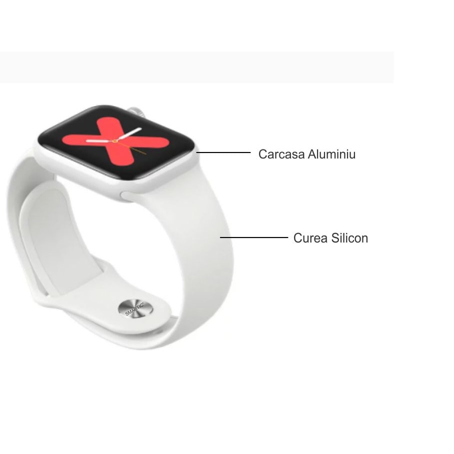 Ceas Smartwatch W58 Display HD, 1.3 inch, Bluetooth, Bratara ...