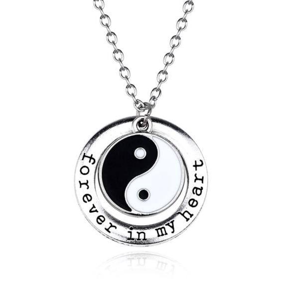 Yin Yang 'forever in my heart' medál nyaklánccal - eMAG.hu
