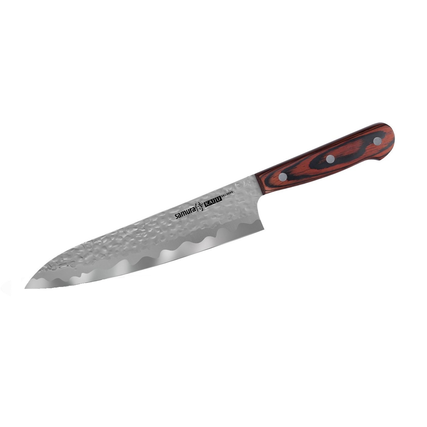 Cutit bucatar Samura-Kaiju, otel Aus-8, 21 cm, argintiu/maro - eMAG.ro