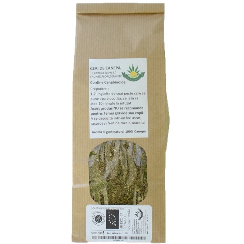 Ceai de Canepa CBD 3%, ECO-Cannabis, 100g - eMAG.ro