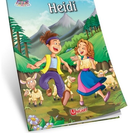 Carte de colorat 17 x 24 cm cu povesti Heidi - eMAG.ro