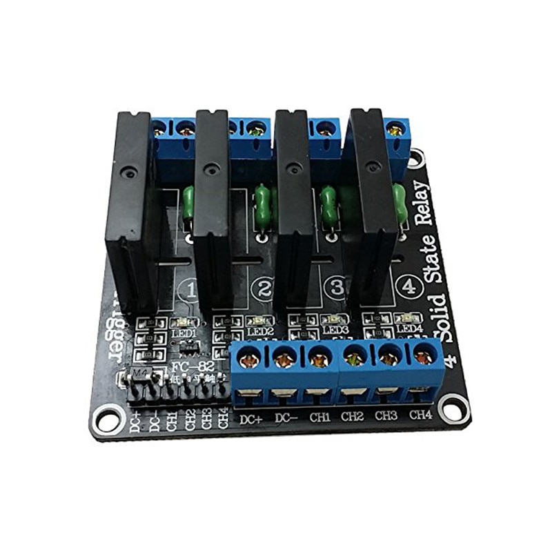 Modul cu 4 relee SSR 5v tensiune comanda low level max.240V 2A OKY3043 ...