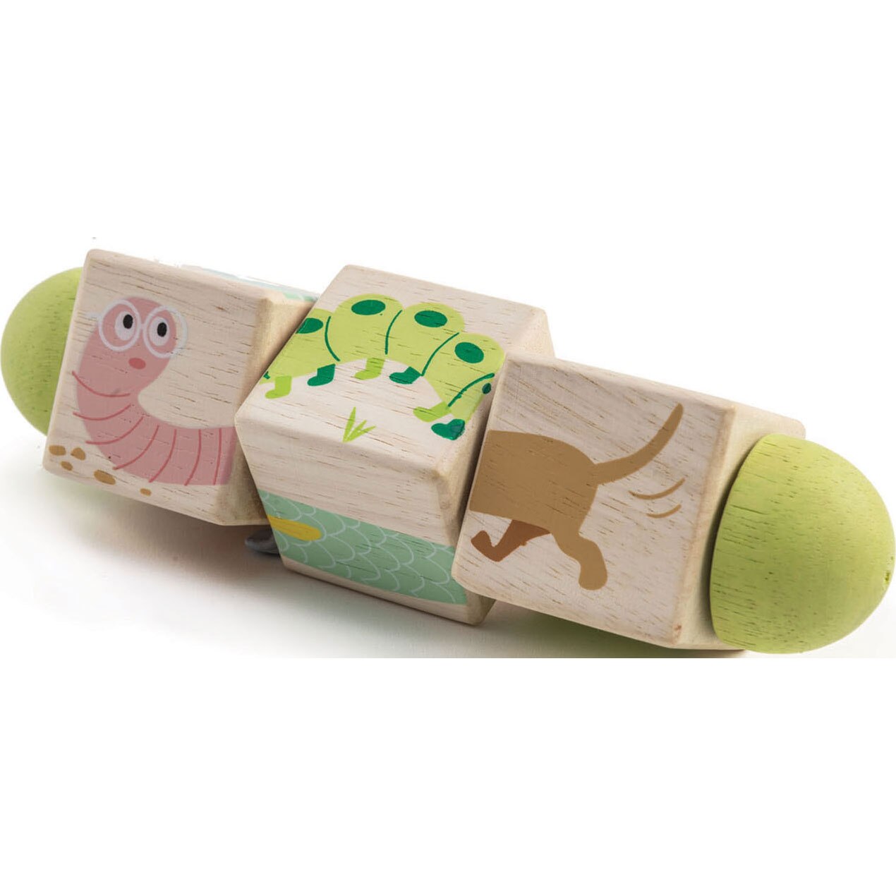 Tender Leaf Toys - Forgó kockák fa játék, állatos - eMAG.hu